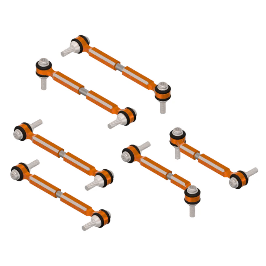 RKH CNC Adjustable Aluminum Links Set for Losi Micro-B, Micro-T — RAKONHELI
