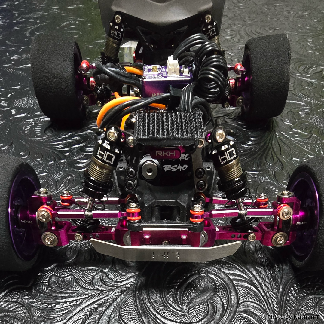 RKH CNC Aluminum w/Carbon Fiber Front Shock Tower for Losi Micro-B, Mi ...