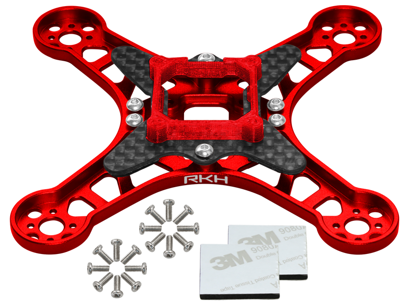 Rakonheli CNC Aluminum Carbon Main Frame Set - EMAX Babyhawk — RAKONHELI