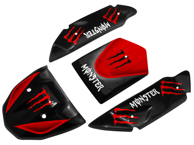 Fiberglass Canopy Set-Monster 01 - ECX 1/24 Roost 4WD — RAKONHELI